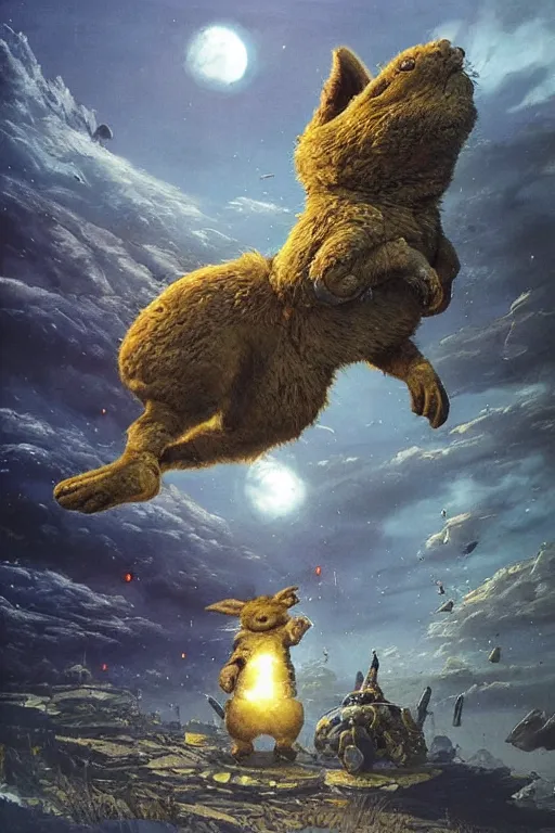 cute adorable big chungus, hyper realistic, fantasy | Stable Diffusion ...