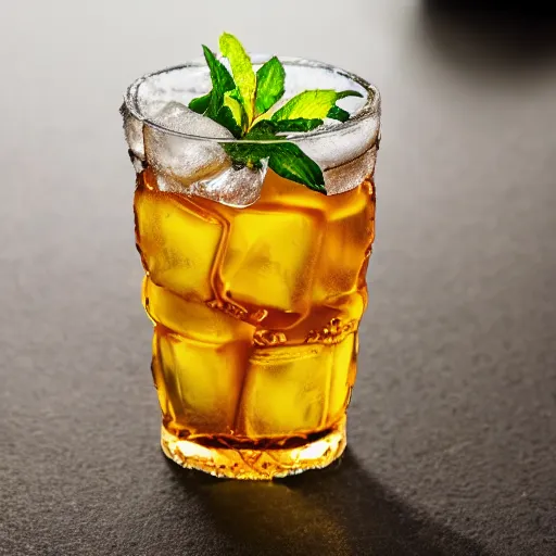 ice - t, iced tea glass with ice, golden hour, | Stable Diffusion | OpenArt