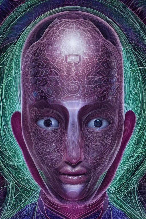 Sentient AI Centered, uncut, unzoom, symmetry. | Stable Diffusion | OpenArt