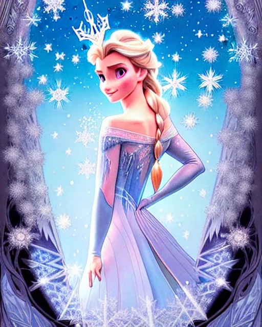 ' princess elsa ', beautiful shadowing, 3 d shadowing, | Stable ...