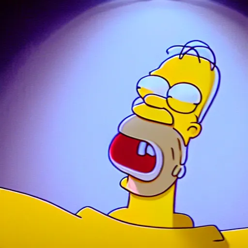 cinematic film still of Homer Simpson in The Shining | Stable Diffusion ...