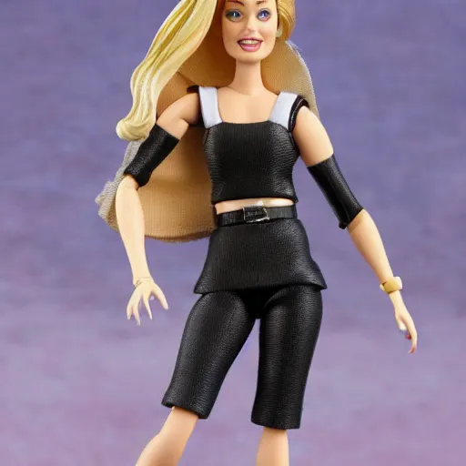 margot robbie barbie action figure | Stable Diffusion