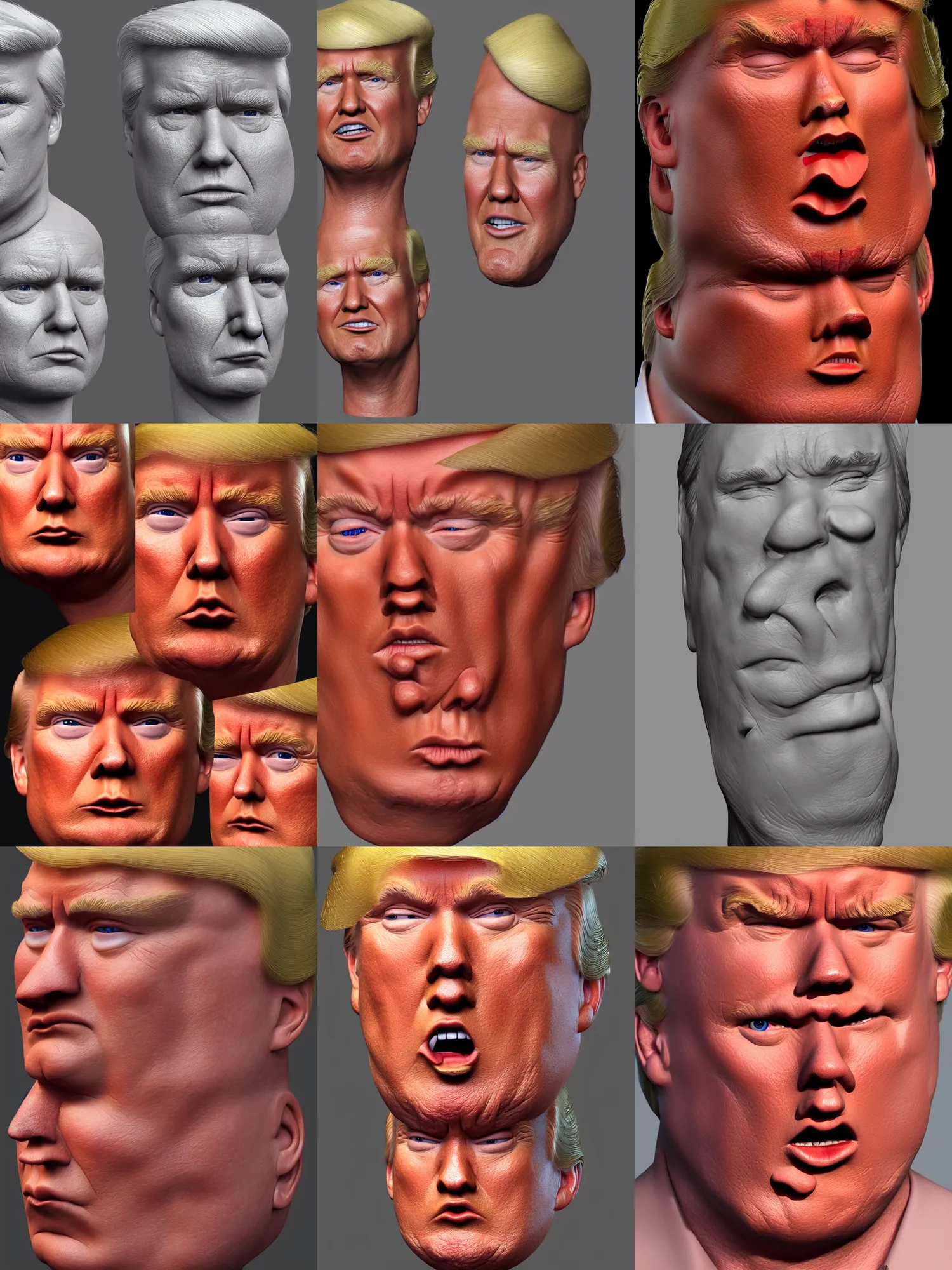 donald trump with coins on top of his eyes, close - | Stable Diffusion ...