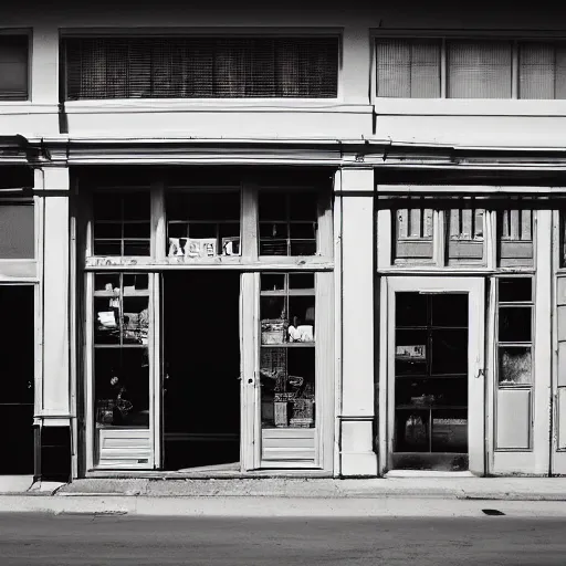 a row of storefronts, with a doorway in the middle | Stable Diffusion ...