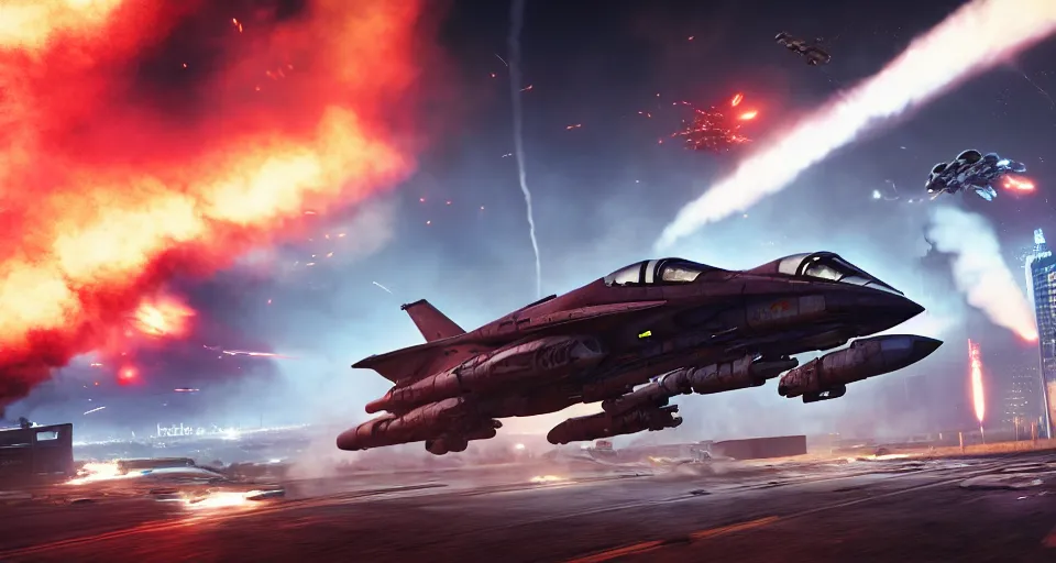 macro closeup photo of mass effect harrier jump jet | Stable Diffusion ...