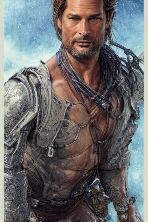Josh Holloway and Evangeline Lilly as a ruggedly | Stable Diffusion ...