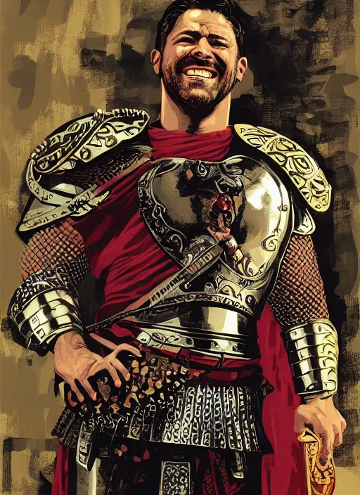 a happy roman gladiator drinking beer. gladiator. | Stable Diffusion ...