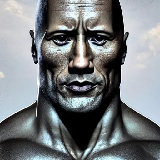 photorealistic dwayne johnson made of cobblestone. | Stable Diffusion ...