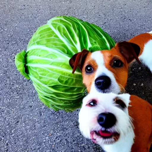 cyborg cabbage fights jack russell terrier | Stable Diffusion | OpenArt