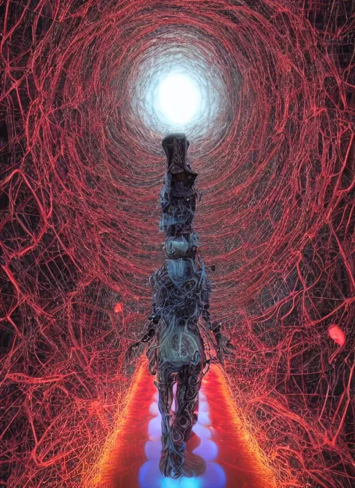 a machine god in the machine universe encounters a | Stable Diffusion ...