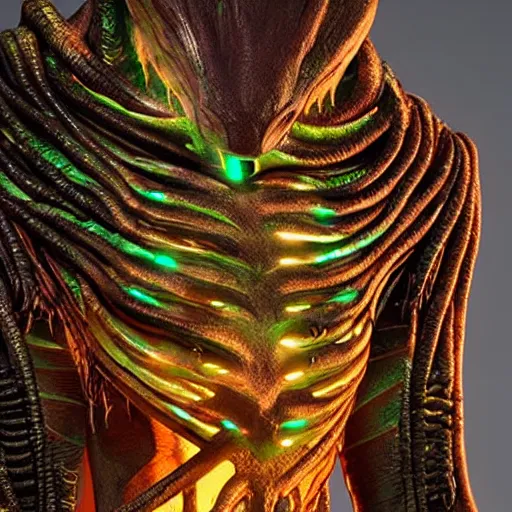 alien - like chest with an interesting organic design, | Stable Diffusion