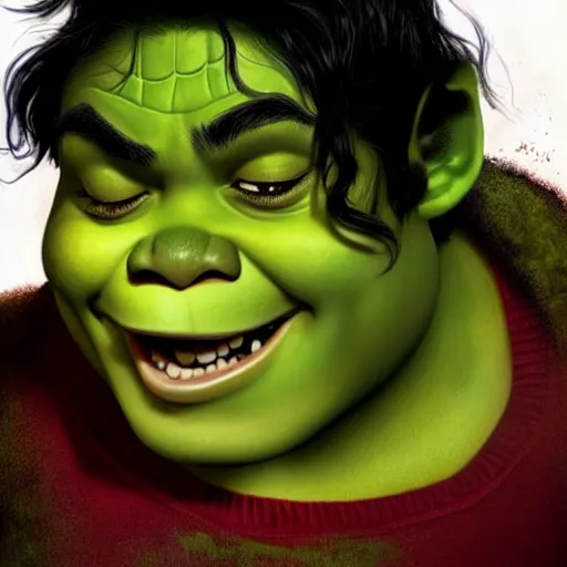 shrek as michael jackson, highly detailed, digital | Stable Diffusion