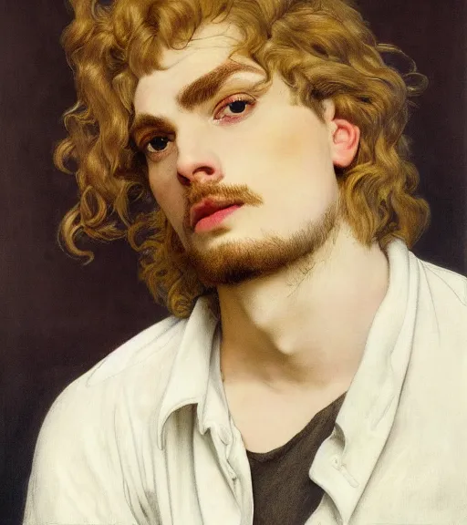 clean cel shaded art of a pale androgynous young man | Stable Diffusion ...