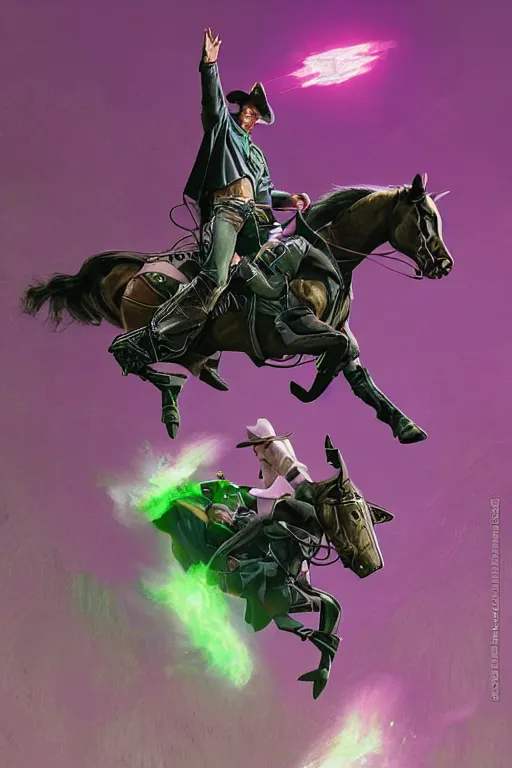 portrait of cowboy johnny cash as purple green ranger | Stable ...