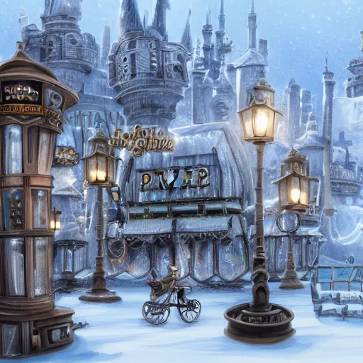 frozen steampunk city | Stable Diffusion | OpenArt