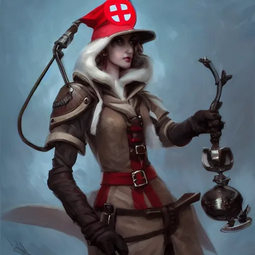 anthropomorphic Borzoi wippet Field Medic, Modern | Stable Diffusion