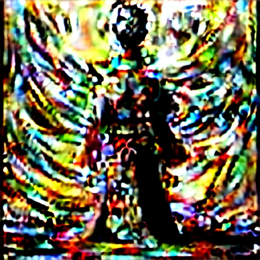 Giant beastly Samurai with an egg growing from his | Stable Diffusion