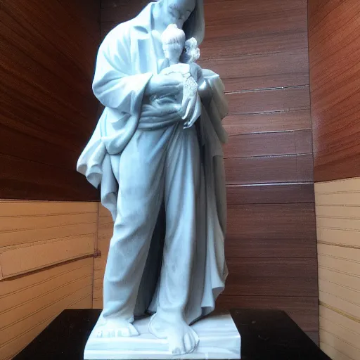 the weeknd marble statue, vaporwave | Stable Diffusion