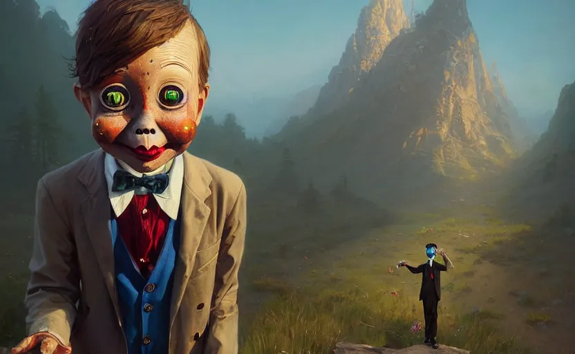 highly detailed portrait of a ventriloquist dummy, in | Stable ...