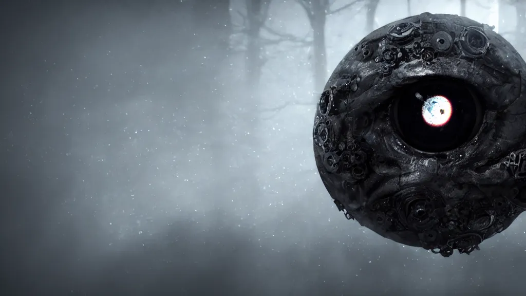 An orb eye with many wheels around. Hyper realistic, | Stable Diffusion ...