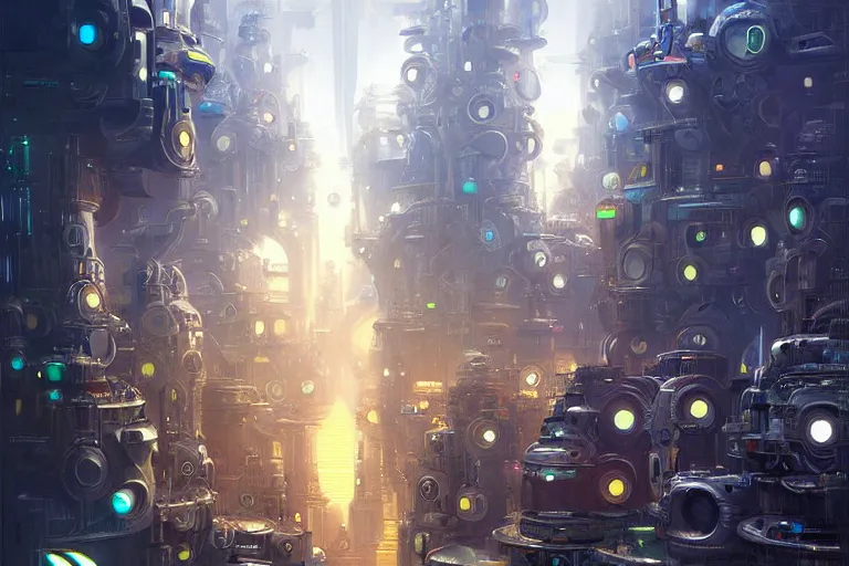 futuristic clockwork cityscape, hyper detailed, by | Stable Diffusion ...