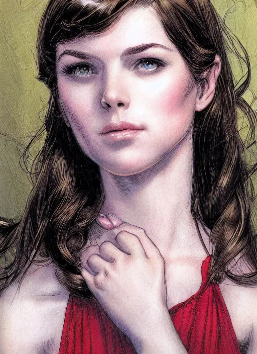 a portrait of a pretty young lady by david finch | Stable Diffusion ...
