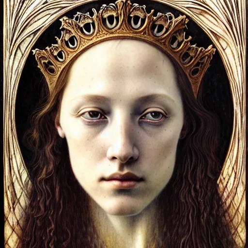 detailed realistic beautiful young medieval queen face | Stable ...