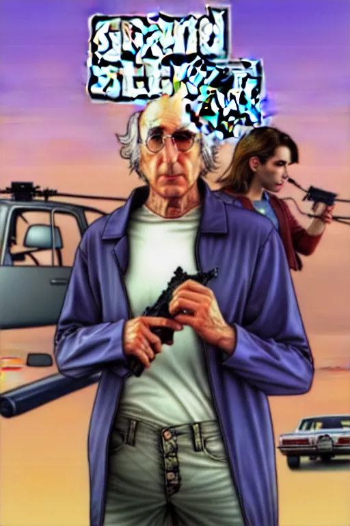 gta cover art with larry david | Stable Diffusion | OpenArt