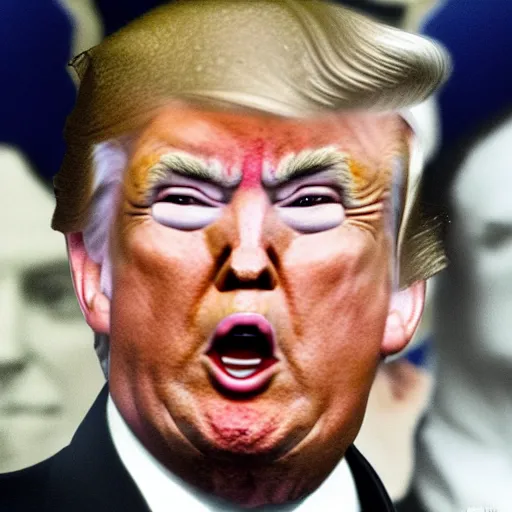 Donald Trump in Bee body, hyper realistic photography, | Stable ...