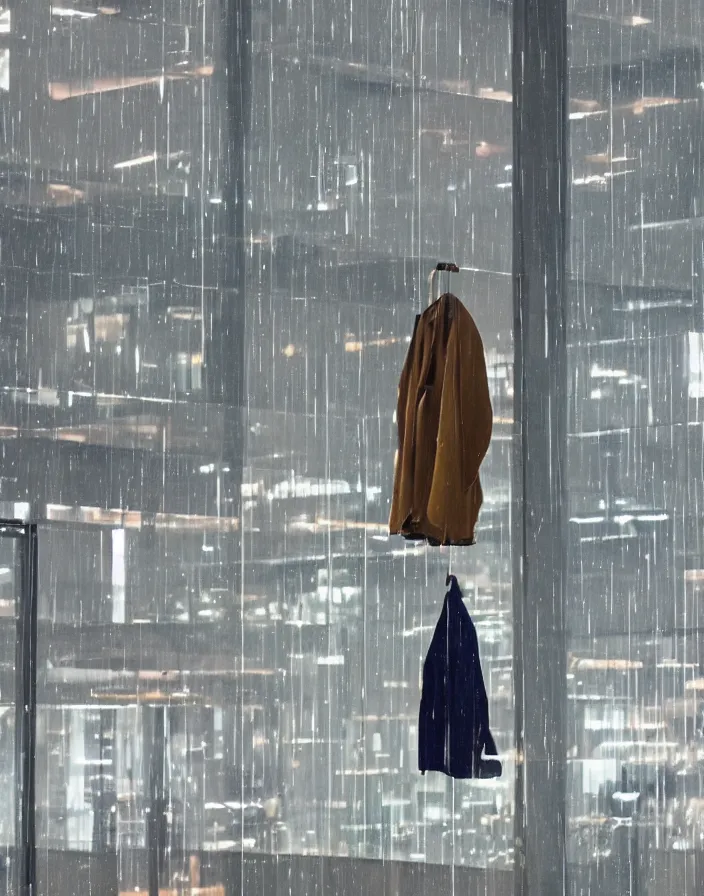 portrait of an empty slick fashionable zara raincoat | Stable Diffusion ...