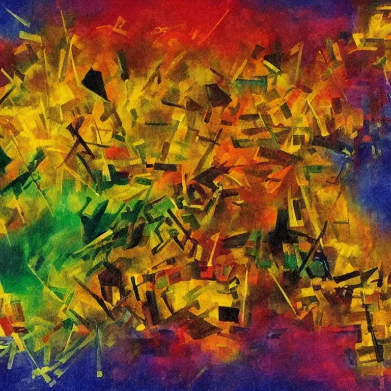 A synesthesia visual representation of the music of | Stable Diffusion ...