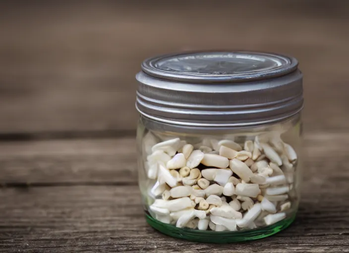 dslr photograph of a jar filled with human teeth, 8 5 | Stable ...