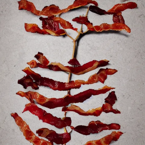 a tree with leaves made of bacon | Stable Diffusion | OpenArt
