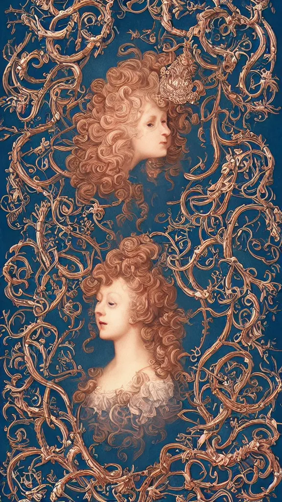 Rococo + Scrollwork + Full of silver layers + | Stable Diffusion | OpenArt