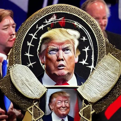 donald trump, donald trump wearing knights armor, | Stable Diffusion ...