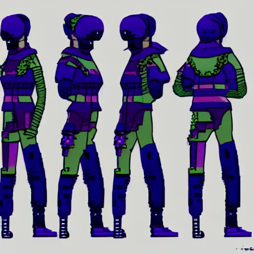 cyberpunk character, run animation, sprite sheet | Stable Diffusion