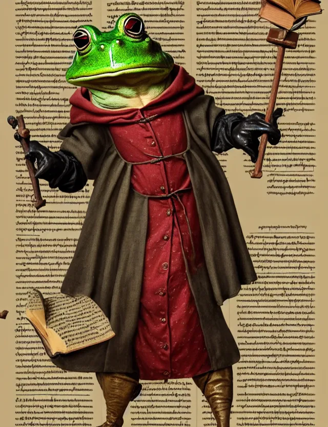 anthropomorphic bipedal frog that is dressed as a | Stable Diffusion ...