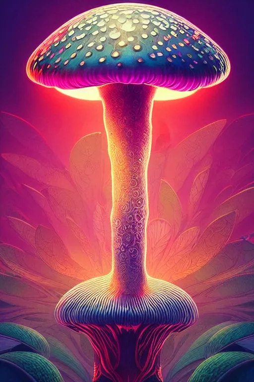 Energetic circus mushroom portrait, Art Deco nature, | Stable Diffusion ...