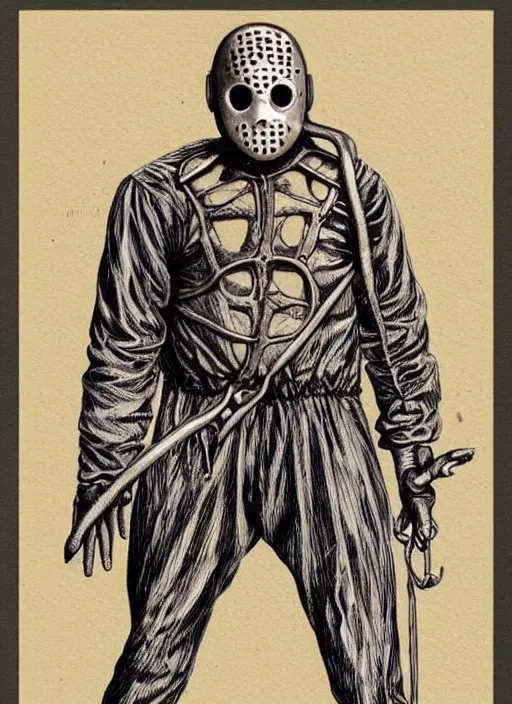 vintage medical anatomical illustration of jason | Stable Diffusion