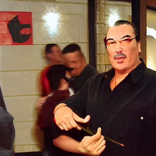 steven seagal full body at restaurant opening | Stable Diffusion