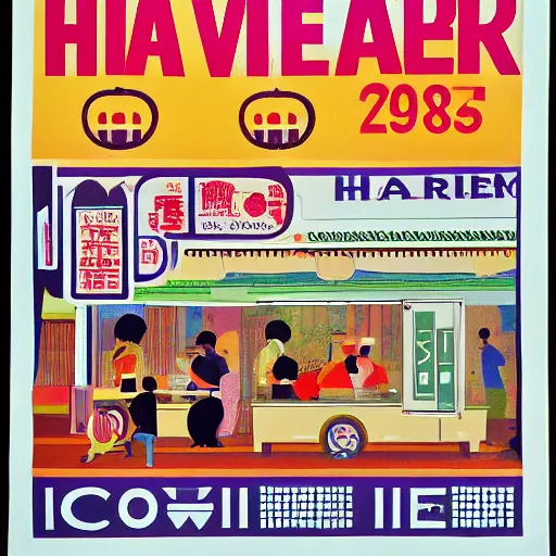 A 1980s poster of a hawker centre | Stable Diffusion | OpenArt