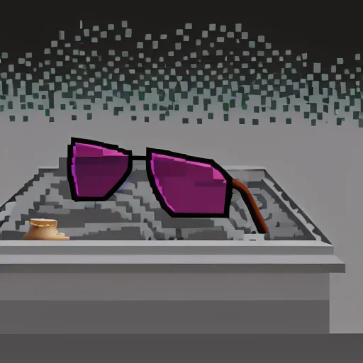sunglasses evaporating into thin air in a zen garden, | Stable ...