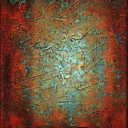 shinny metallic rusted texture by ron walotsky | Stable Diffusion | OpenArt