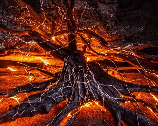 angry complex strings and cables electricity fight, | Stable Diffusion ...