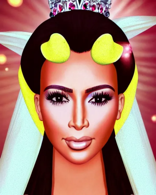 hyper realistic kim kardashian as princess peach. | Stable Diffusion ...