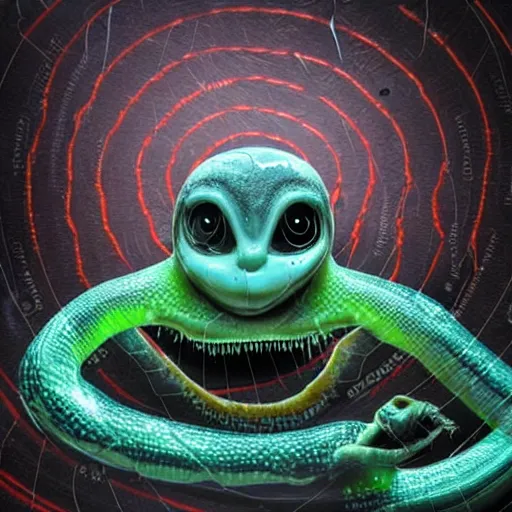 slimy alien with long slimy textured tongue, dripping | Stable ...