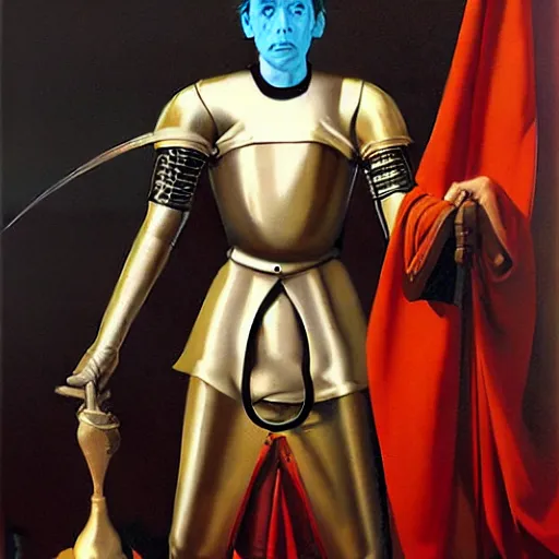 unique knight adventurer portrait, monumental painting | Stable ...