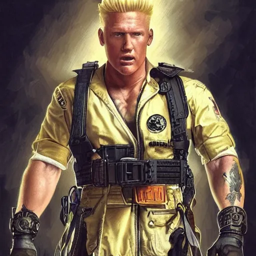 jake busey as guile from street fighter, ultra | Stable Diffusion | OpenArt