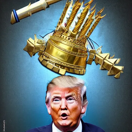 donald trump, donald trump wearing knights armor, | Stable Diffusion ...