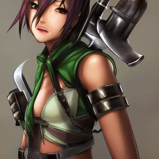 Yuffie Kisaragi, realistic | Stable Diffusion